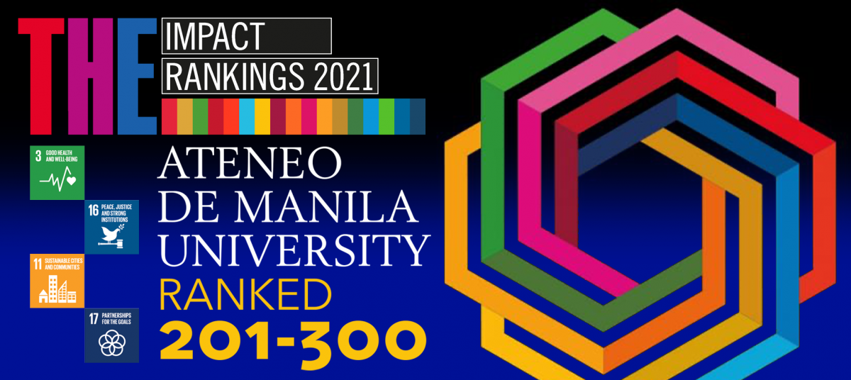 ATENEO DE MANILA SHINES IN THE IMPACT RANKINGS DEBUT | Ateneo Global ATENEO DE MANILA SHINES IN THE IMPACT RANKINGS DEBUT | Ateneo Global